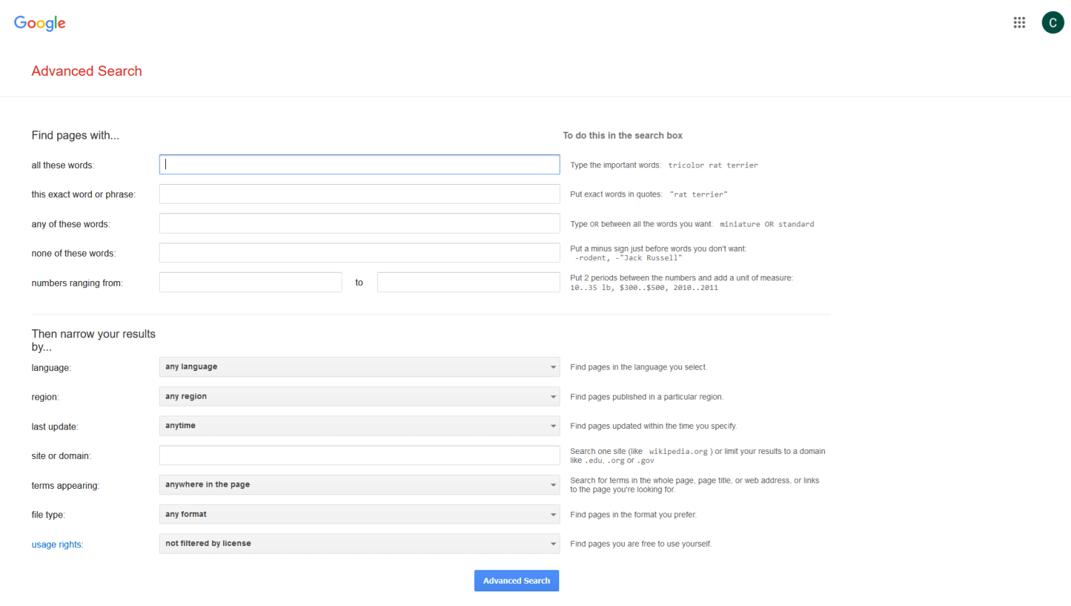 Google Advanced Search: How to Access & Use It | Similarweb
