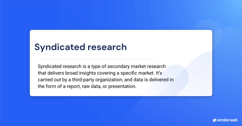 Syndicated Research: Explained and Explored | Similarweb