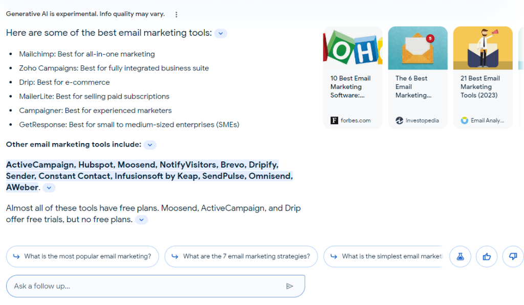 Interest in Google Generative Search Soars with AI Boom | Similarweb