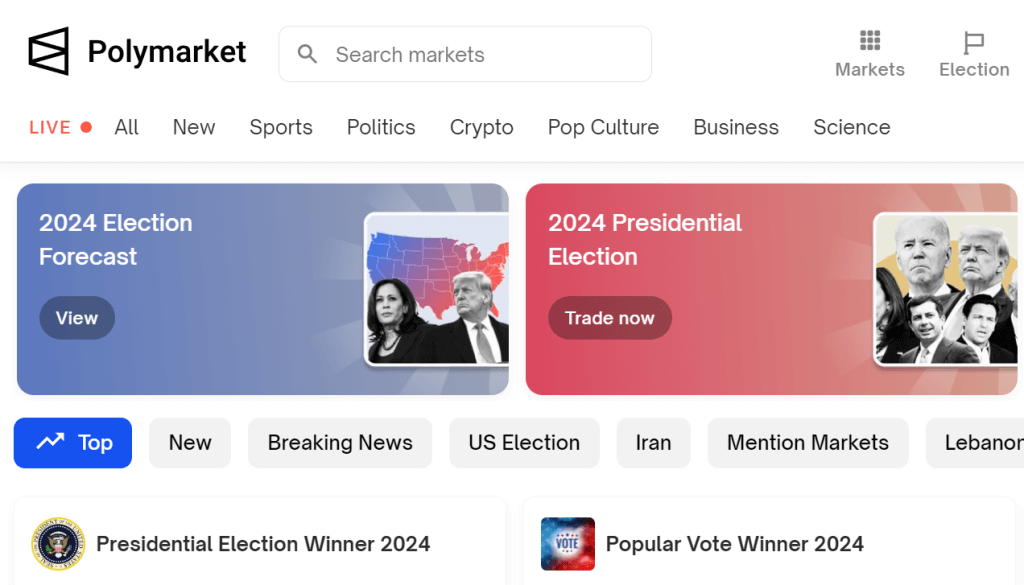Polymarket Traffic Surges as US Election Approaches | Similarweb