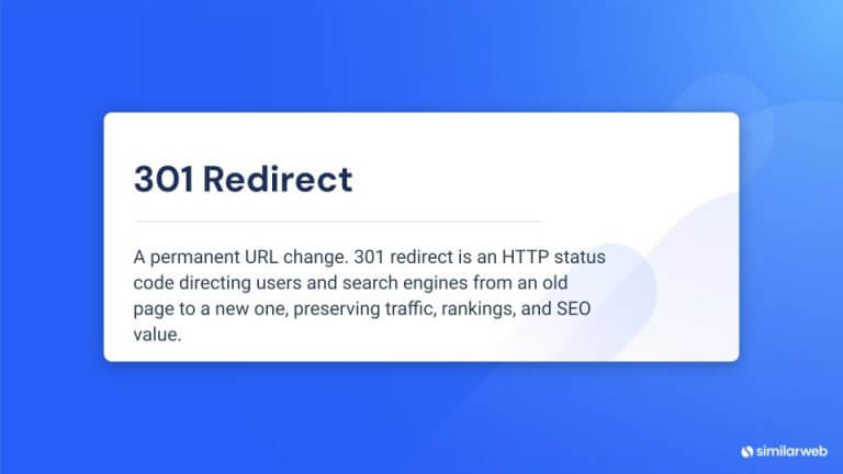 What's a 301 Redirect HTTP Status Code | Similarweb