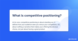 How to Build a Competitive Positioning Strategy | Similarweb